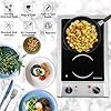 Amazon.com: ECOTOUCH 2 Burner Electric Cooktop, 12 Inch 110V-120V ...