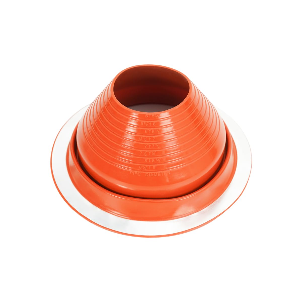 RXQNN #6 Metal Pipe Roof Flashing Boot Fit Pipe OD 5" to 9",High Temp ...