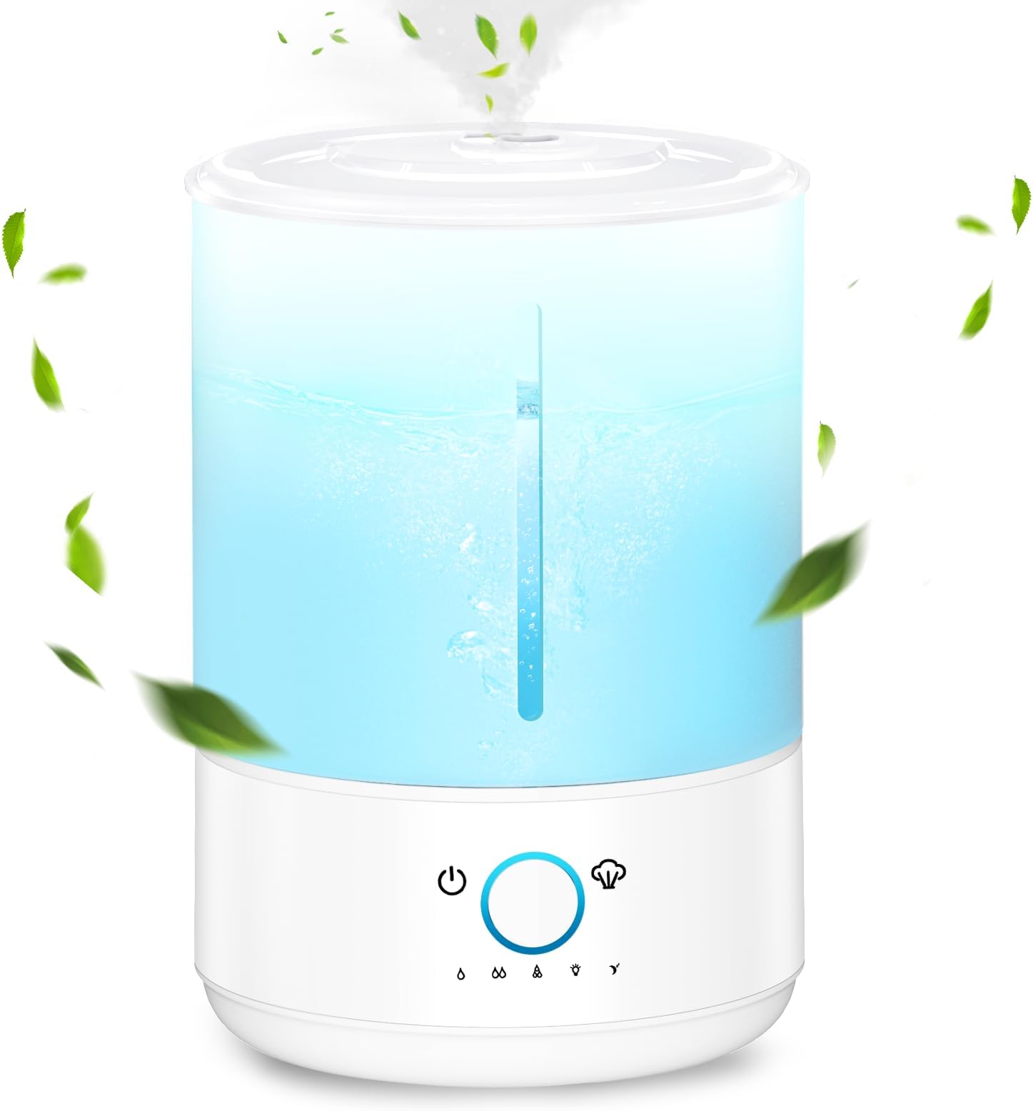 Amazon.co.jp: ottostyle.jp 超音波加湿器 uruoi＋(うるおいプラス) クリア 【大容量4L/連続加湿最大(約)8時間】噴出角度360度 2つのノズル搭載 ...