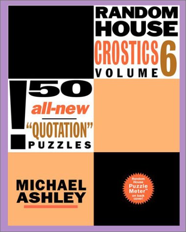 Random House Crostics, Volume 6 (Other): Ashley, Michael: 9780812933901 ...