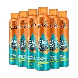 Schwarzkopf got2b Oil-licious Weightless Dry Oil Mist 200ml - Pack of 2 ...