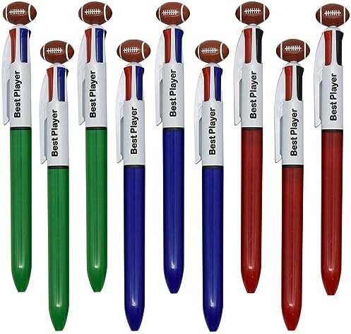 Amazon.com : Maydahui 12PCS Multicolor Rugby Football Ballpoint Pen ...