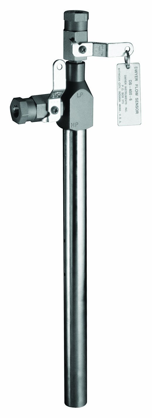 Dwyer DS-400 Series in-Line Flow Sensor, 6" Probe Length: Electronic ...
