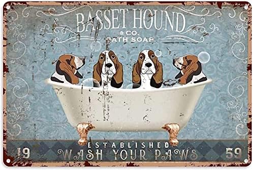 Amazon.com: Gnelde Funny Metal Sign Basset Hound Dog So Much to Do So ...