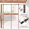 Amazon.com - Room Divider Curtain Rod - No Drilling Tension Rod Room ...