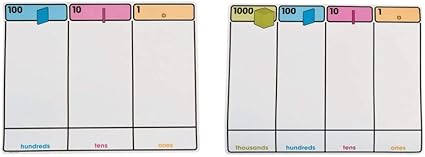 Amazon.com: Fun Express Base Ten Place Value Mat - 10 Pieces ...