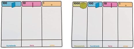 Amazon.com: Fun Express Base Ten Place Value Mat - 10 Pieces ...