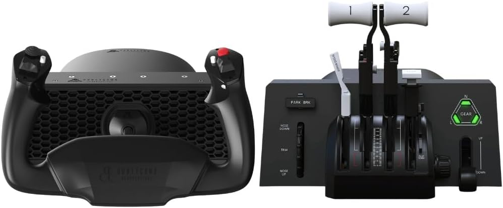 Amazon.com: Honeycomb Aeronautical Alpha Flight Controls LITE Bundle ...