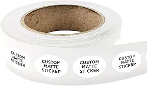 Oliver's Labels 3000 Oval Shape Custom Matte Roll Stickers 3" x 2" for ...