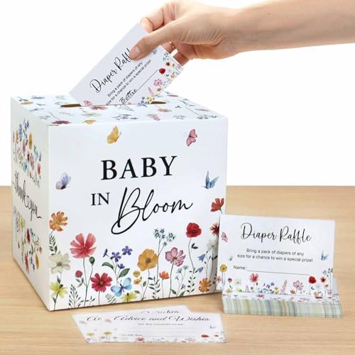 Amazon.com : Heboland Baby in Bloom Baby Shower Decorations Diaper ...