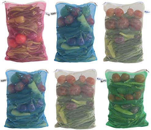 Buy Beddify Set Of 12 Reusable Fridge Storage Bags For Vegetables and ...