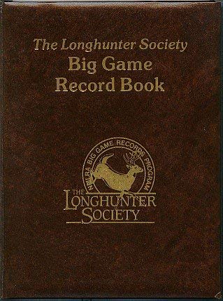 The Longhunter Society Big Game Record Book: Sharon Cunningham ...