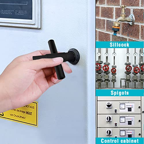 Snapklik.com : QYQRQF 4 Way Sillcock Key Heavy Duty Water Key Steel ...