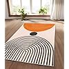 Amazon.com: Mid Century Modern Area Rug, Machine Washable 8x10 Rug for ...