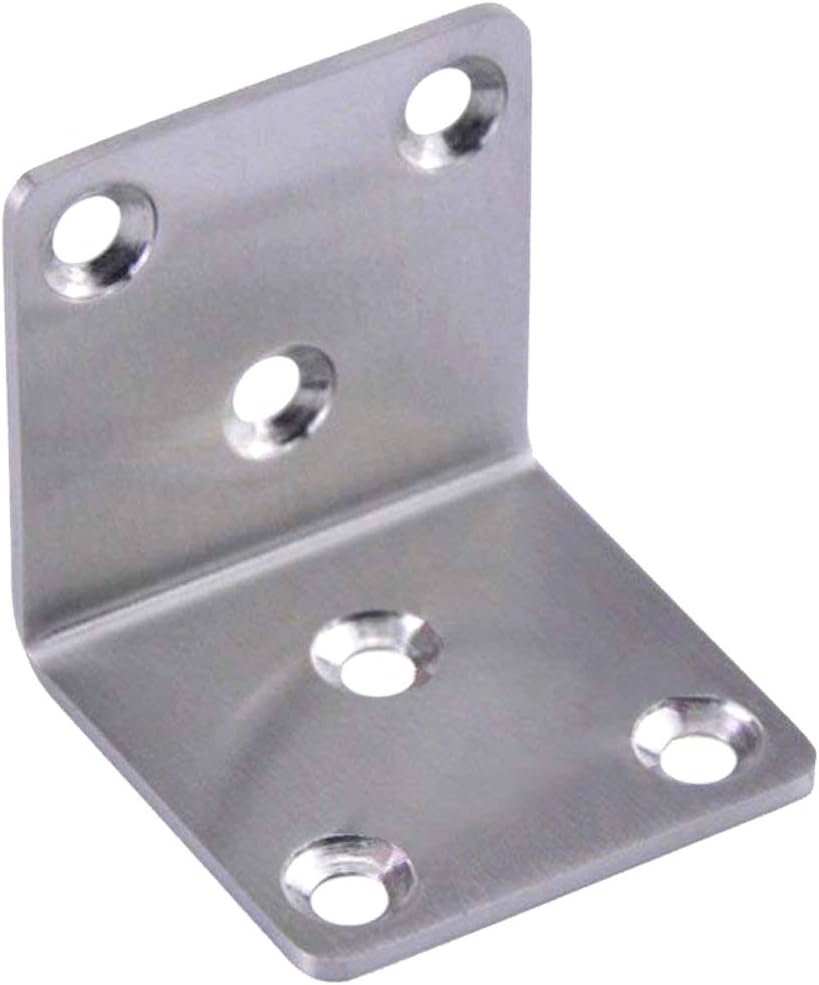 Amazon.com: Hyever Stainless Steel 90 Degree Right Angle Brackets ...