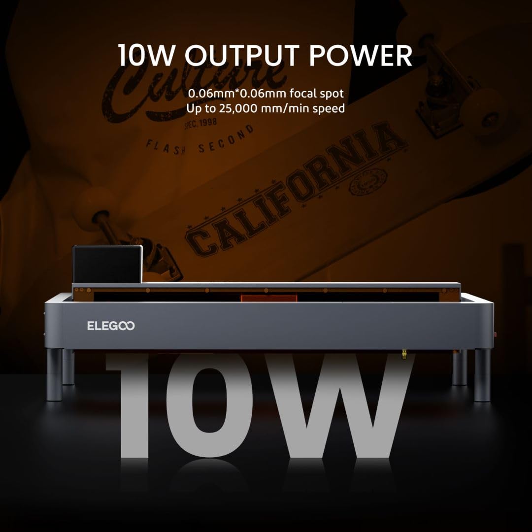 ELEGOO PHECDA 10W Engraver & Cutter with Air Assist, CNC Engraving and ...