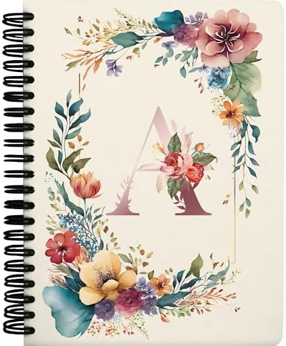 Epic Stuff -Alphabet Design A5 Wiro Notebook- (Flat lay & Soft Cover ...