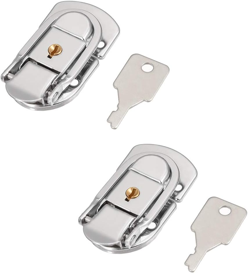 uxcell 66mm x 34mm Metal Small Size Suitcase Lock Hasp Catch Latch with ...