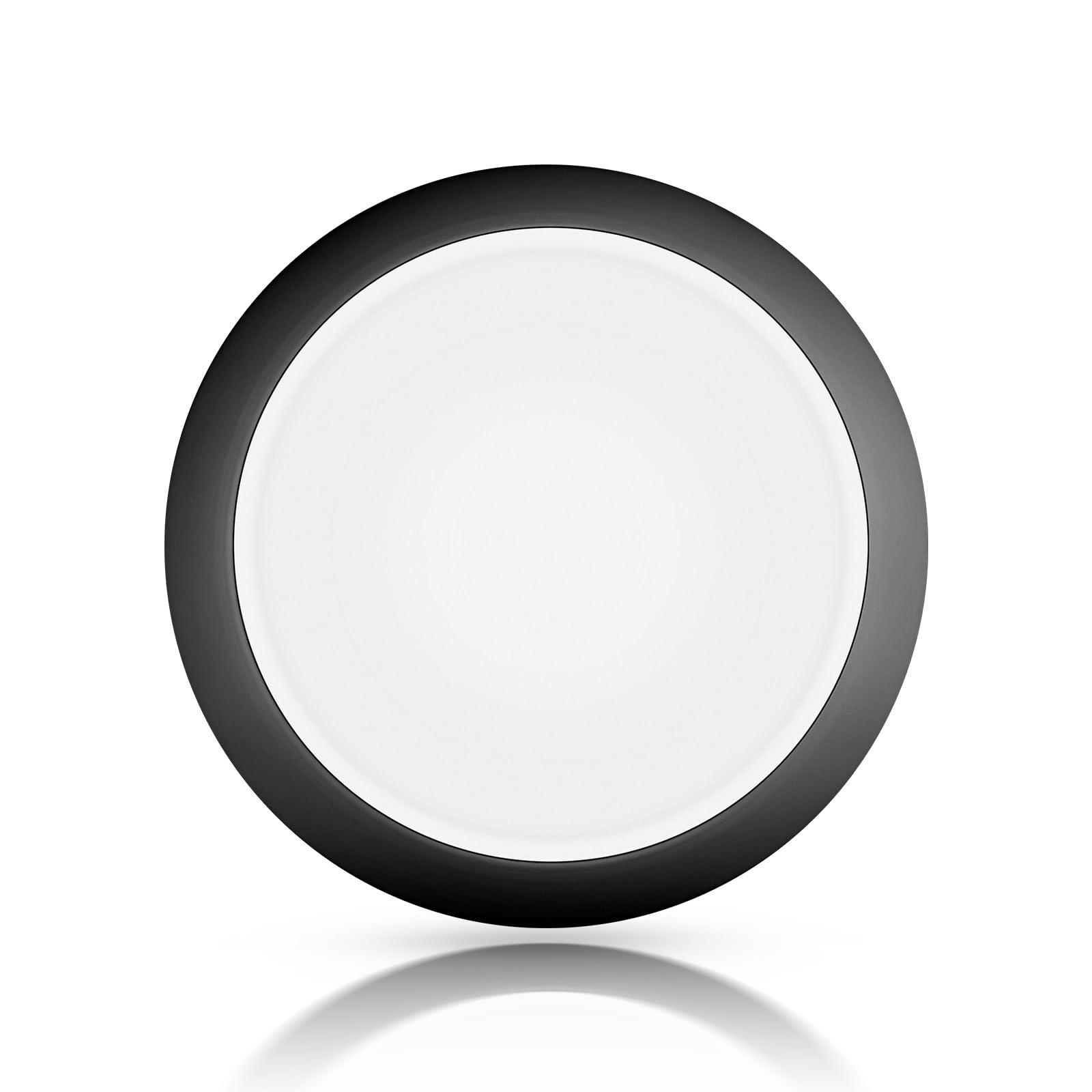 ECOELER 8inch Black Flush Mount Ceiling Light Fixture, Round Aluminum ...