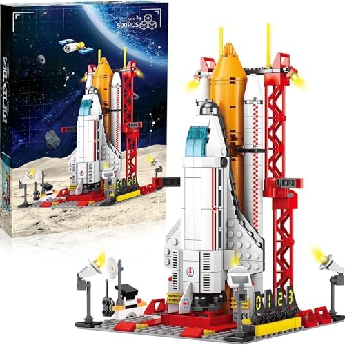SKY LINE OCEAN Space Ship Exploration Rocket And Launcher Toy Building ...