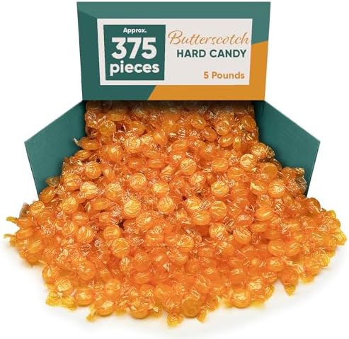 Amazon.com : Butterscotch Hard Candy - 5 Pounds Approx 375 Pieces of ...
