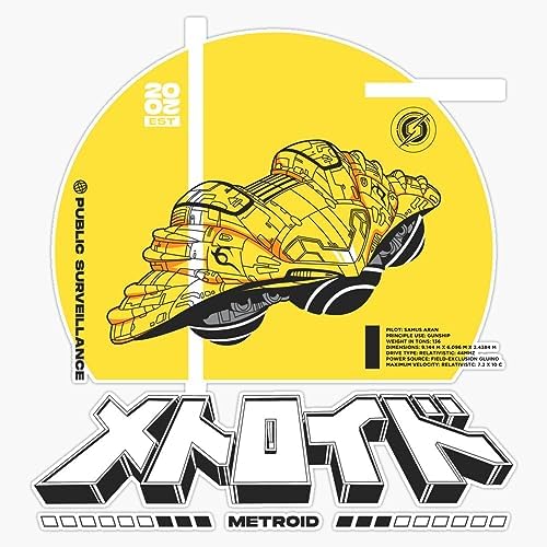 Amazon.com: Super Metroid Sticker Vinyl Waterproof Sticker Decal Car ...
