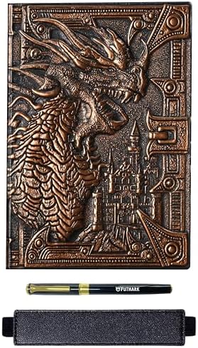 Amazon.com : ACTIONDRAKE DND Dragon Notebook/Diary, Dragon Embossed ...