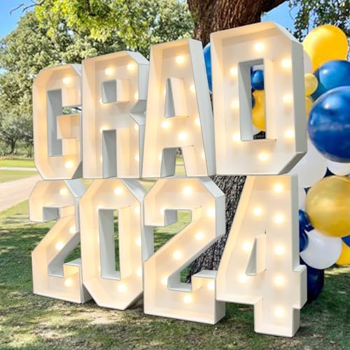 Amazon.com: 2024 Graduation Decorations - 2FT Large PRE-CUT 2024 ...