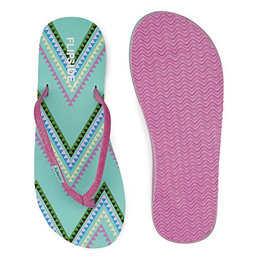 Buy FLIPSIDE Women Peak Green Fashion Slippers-4 UK (37 EU) (6 US ...