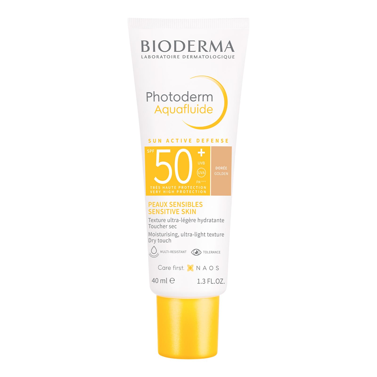 BIODERMA, Protector Solar, Photoderm Max Aquafluido Tono Dorado, FPS50 ...