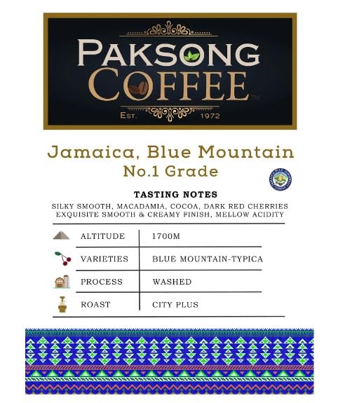 Paksong Coffee Jamaica, Blue Mountain, Grado No.1 (Granos de Café ...