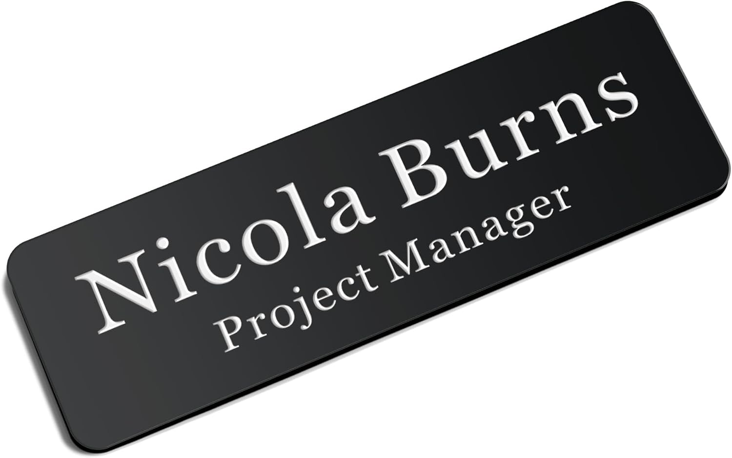 Personalised Name Badges Custom Name Badges for Work Laser Engraved ...