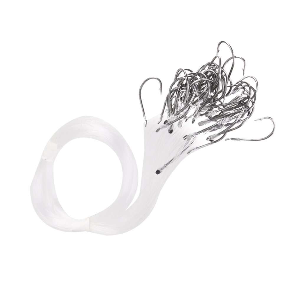 Imported Sharpened Barbed String Fish Hooks Sea Fishing Tackle Hooks 8 ...