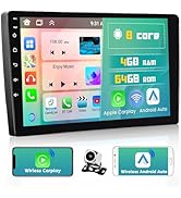 Amazon.com: [6G+128G] Double Din Android 13 Car Stereo with Wireless ...