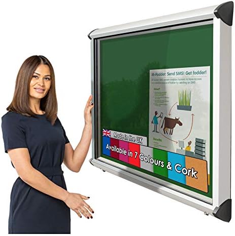 Wonderwall Outdoor Lockable Notice Board | Waterproof Display with ...