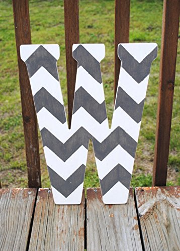 Amazon.com: Rustic Custom Distressed Grey Chevron Home Decor 18 ...