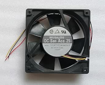 Amazon.com: 109P1224H4D01 120x120x25mm 12cm DC24V 0.24A 3-Wire Inverter Cooling Fan : Electronics
