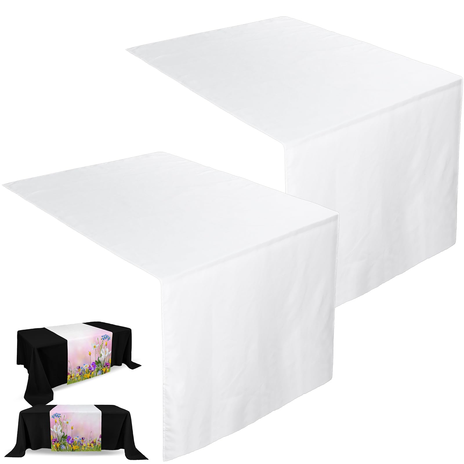 Amazon.com: Breling 2 Pcs Sublimation Table Runner Heat Transfer 36 x ...