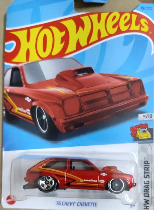Hot Wheels HW Drag Strip 76 Chevy Chevette 1:64 Scale (Orange) : Amazon ...
