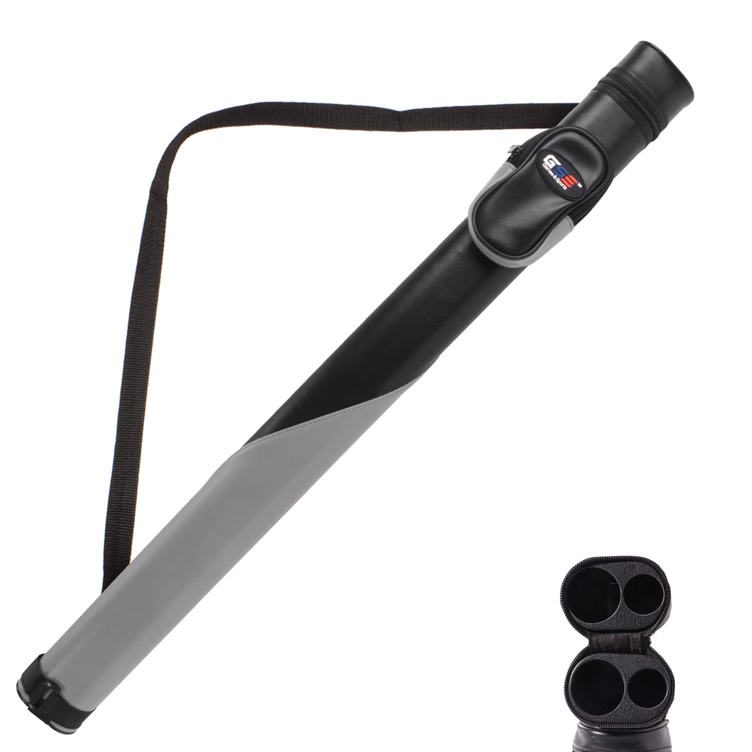 GSE Billiard Cue Cases, 1x1 Deluxe Hard Billiard Pool Cue Stick ...