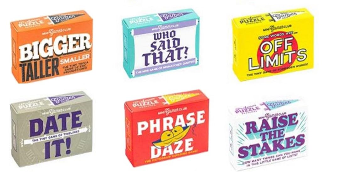 Set of 6 assorted mini games in a Matchbox - great travel size ...