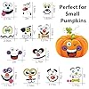 Amazon.com: Halloween Pumpkin Decorating Stickers, 72 Packs Make Your ...