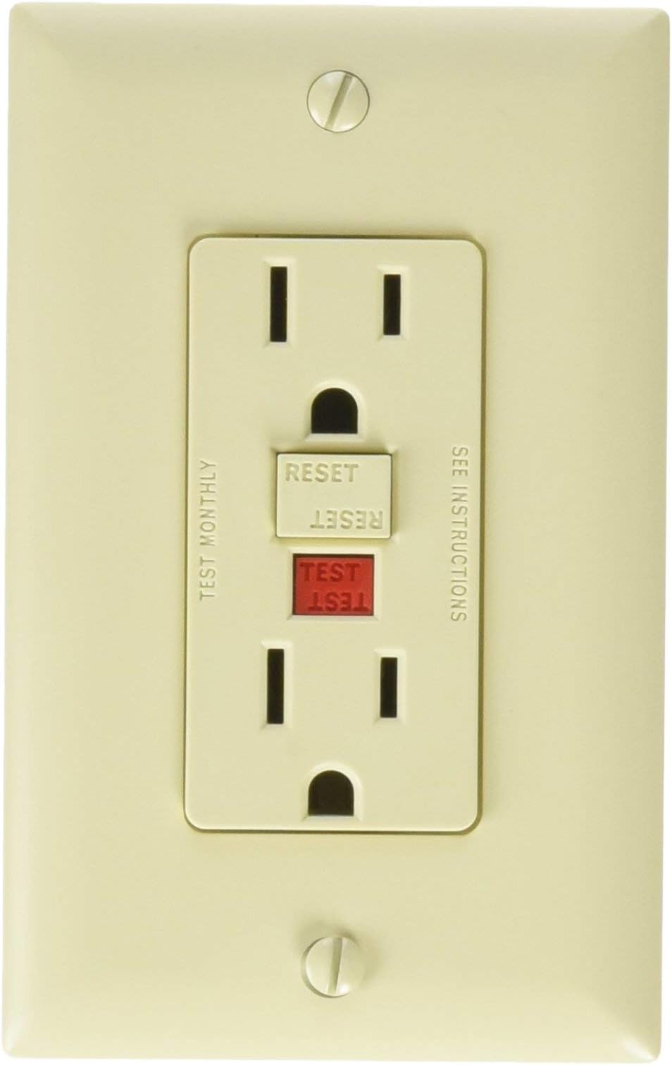 Amazon.com: RV Designer S803, Dual GFCI Outlet with Cover Plate, Ivory ...