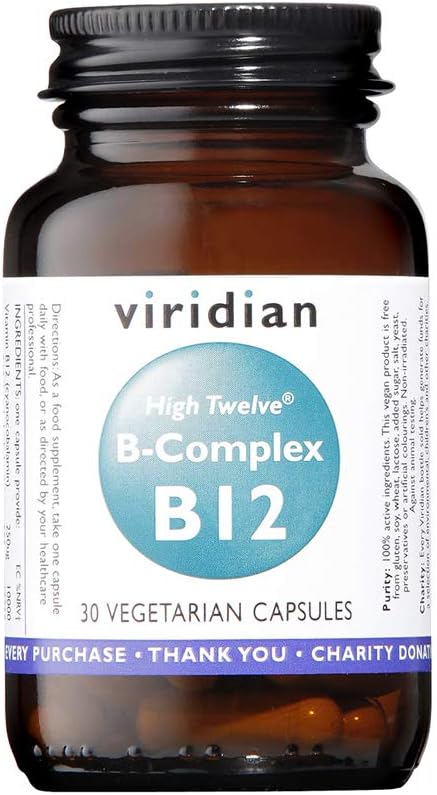 HIGH TWELVE® Vitamin B12 with B-Complex: 30 Caps : Amazon.co.uk: Health ...