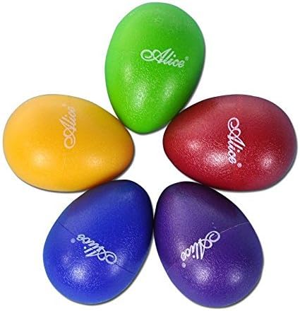 ALICE-Plastic Egg shaker MultiColor Percussion Musical Eggs Percussion ...