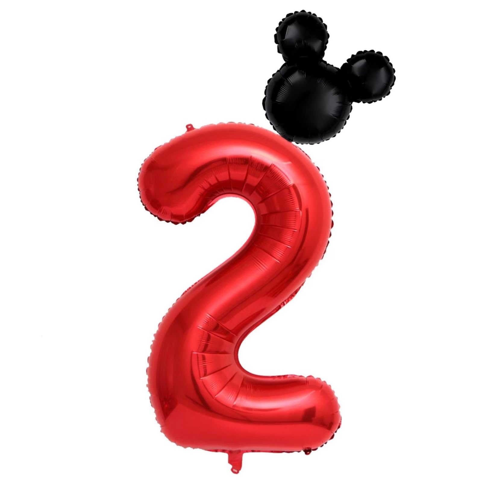 Red And Black Mouse Birthday Number 2 With Red By Red And Black Minnie