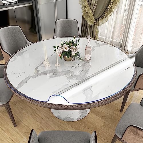 Amazon.com: OXIGG Dia. 54 Inch Clear Table Cover Protector - 2.0mm ...