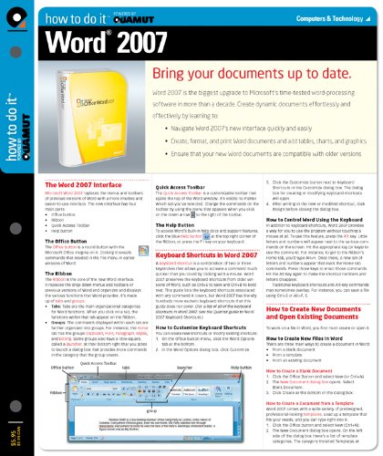 Amazon.com: Word 2007 (Quamut): 9781411405035: Quamut: Books