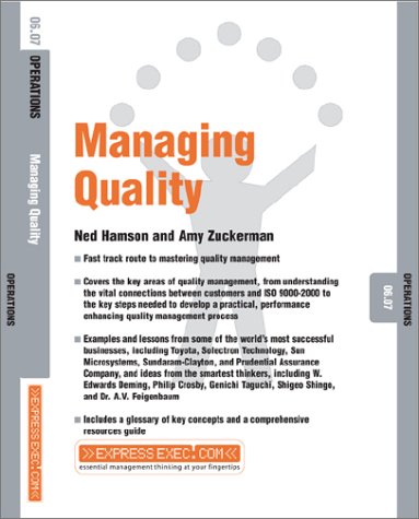 Managing Quality: Ned Hamson, Amy Zuckerman: 9781841122892: Amazon.com ...