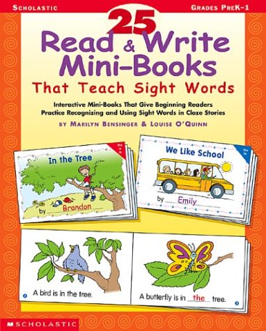 Amazon.com: 25 Read & Write Mini-books That Teach Sight Words ...